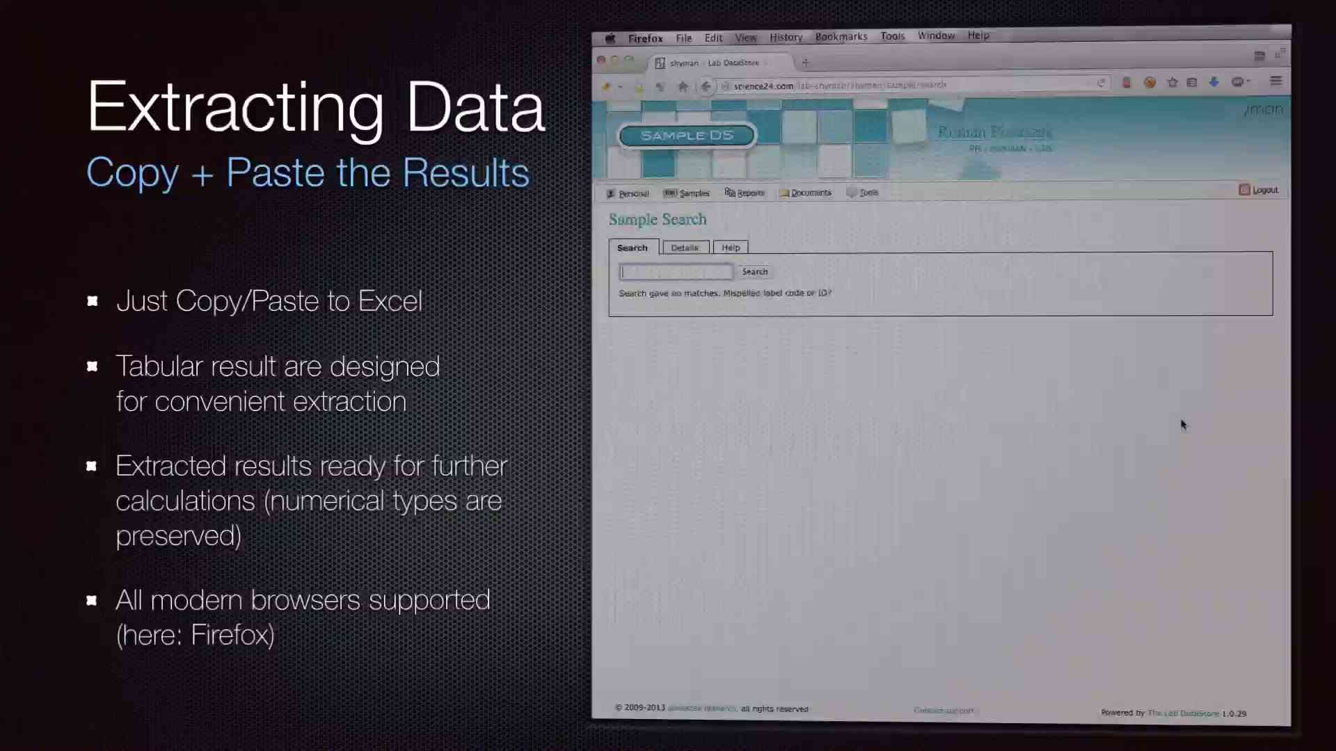 Sample DataStore 9.2 – result Extraction + XRD – PIELASZEK RESEARCH
